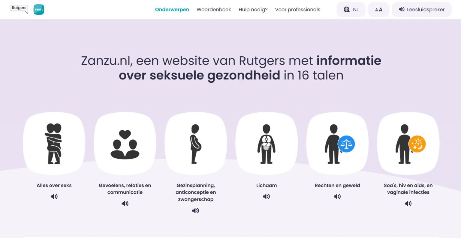 Zanzu: betrouwbare informatie in 17 talen – GGD Nu Niet Zwanger
