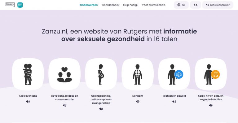 Zanzu: betrouwbare informatie in 17 talen – GGD Nu Niet Zwanger